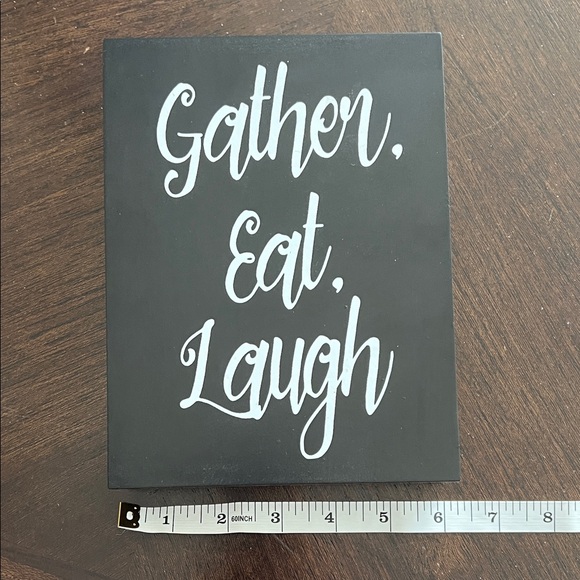 Bath & Body Works | Accents | Gather Eat Laugh Sign | Poshmark